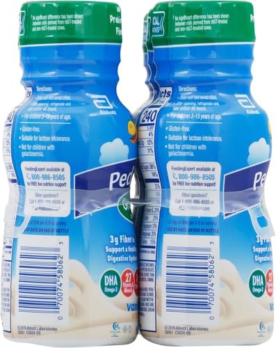 PediaSure, Grow & Gain Fiber Shake, Vanilla, 48 oz (pack of 6)