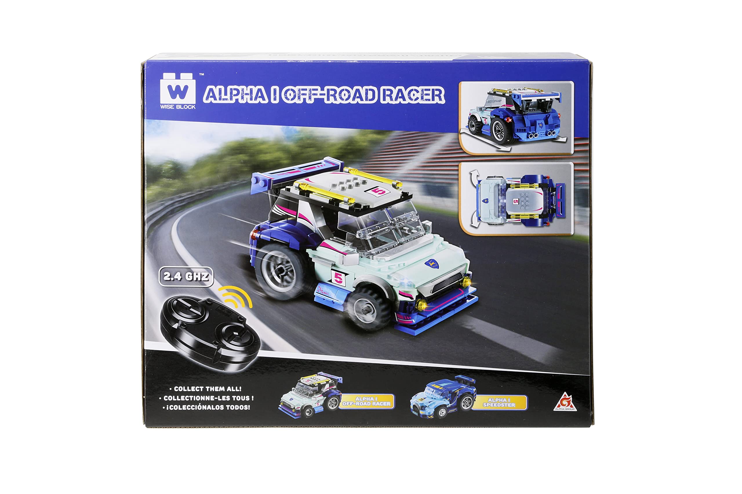 Wise Block Radio Control RC Building Set - 2.4GHz - Off-Road Racer - 289 Piece Kit - Compatible with Lego and Other Leading Brands (US389105)