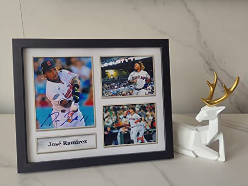 José Ramírez Reprint Signed Photo Picture Poster Framed Display Decorations Fan Gifts Memorabilia Wall Art