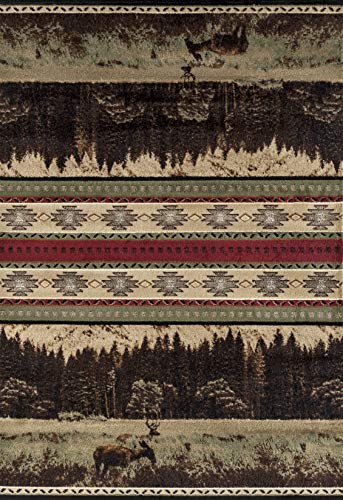 United Weavers of America Woodside Rug 5'3" x 7'2" Green