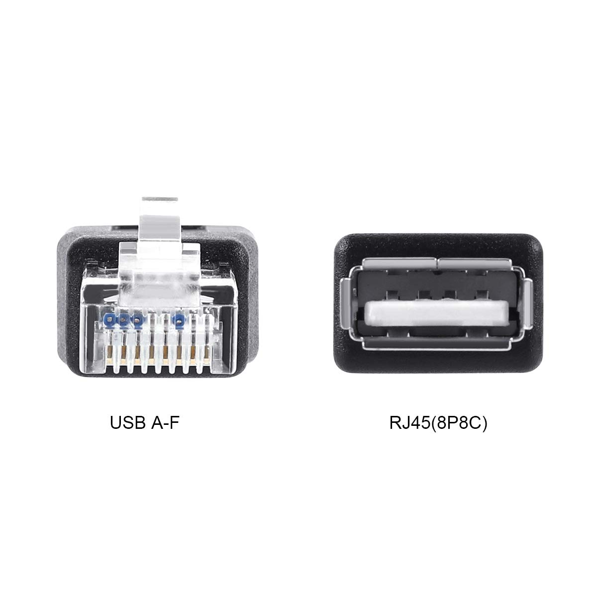 UCEC 1x Type A USB2.0 Female to Ethernet RJ45 Male Plug Adapter Connector