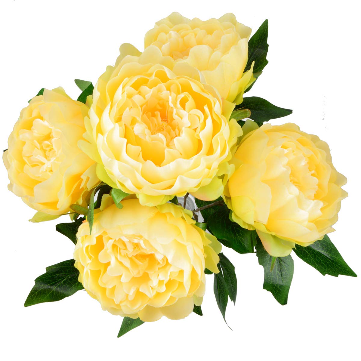 Hovebeaty Artificial Peony Silk Flowers Bouquet Home Wedding Decoration (deep Pink)