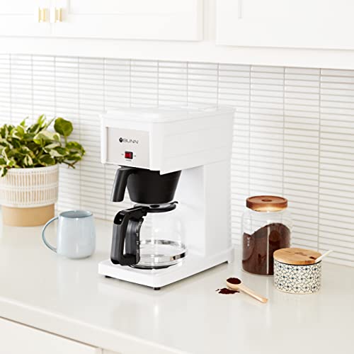 BUNN GRW Velocity Brew 10-Cup Home Coffee Brewer, White