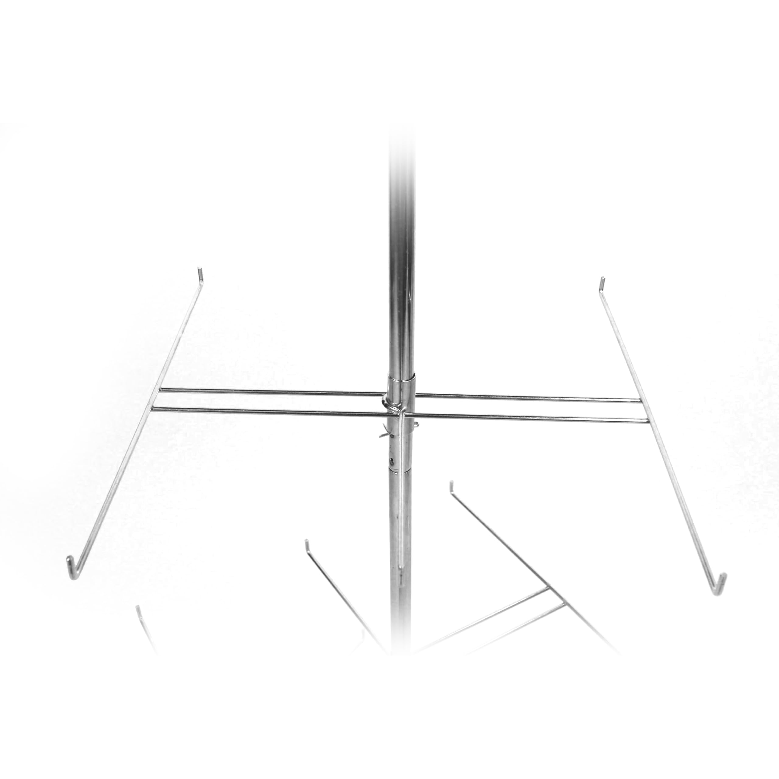 SSWBasics 4-Tier Chrome Wire Spinner Rack (4 tiers - space 12β apart) - Rotating Jewelry Display Organizer - Floor Spinner Rack - Perfect for Food Items and Fashion Accessories