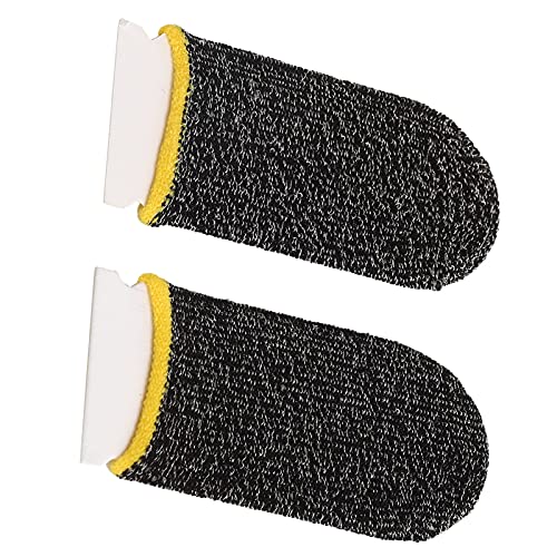 SALUTUY Game Control Sleeves, Comfortable Lightweight and Portable Game Finger Sleeves Wear-Resistant and Breathable for Mobile Game for Family