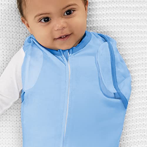 SwaddleMe Arms Free Convertible Pod β Size Large, 3-6 Months, 2-Pack (Lucky Star) Zip-up Baby Swaddle Helps Transition to Arms Out Sleep for Safe Rolling and Self-Soothing
