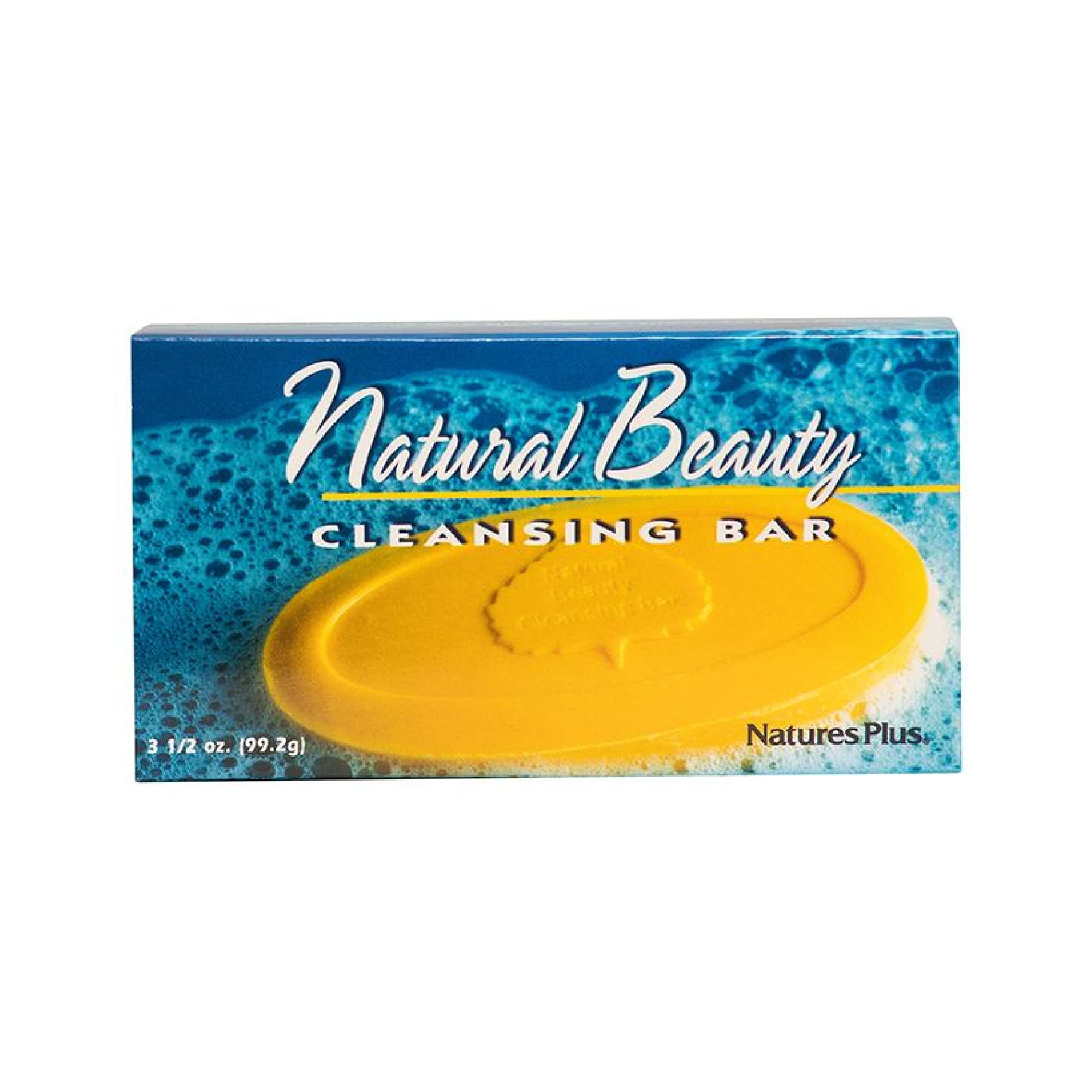 Natures Plus Natural Beauty Cleansing Bar - 3.5 oz, Pack of 3 - Cleanse, Soothe & Protect Skin - With Vitamin E, Allantoin, Humectants & Emollients