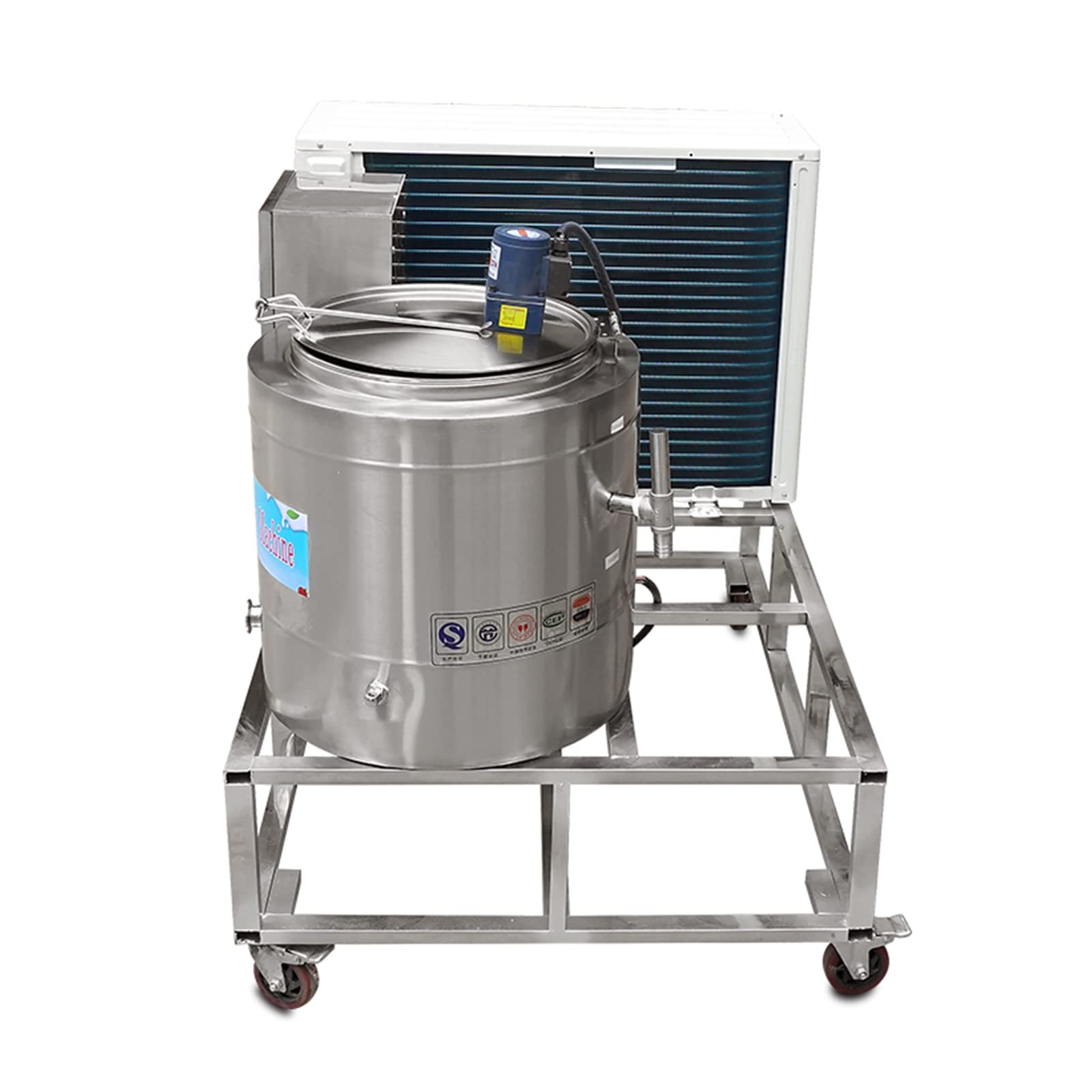 Kolice 30L Commercial Refrigerated Pasteurization Machine, Pasteurizer with Cooling Function for Milk Juice Beer Sterilization Dairy Equipment