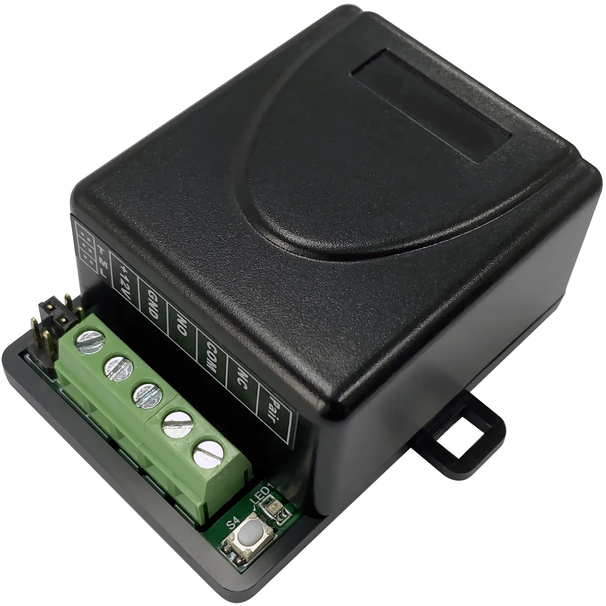 UHPPOTE 433MHz 1-Channel RF Wireless Remote Control Switch Input Voltage 12VDC for Garage Door Openers, Electirc Lock, LED Lights, etc.