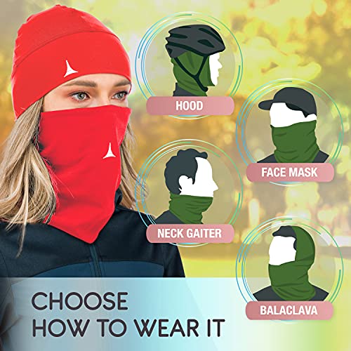 Balaclava Ski Mask - Winter Face Mask for Men & Women - Cold Weather Gear for Skiing, Snowboarding & Motorcycle Riding Red