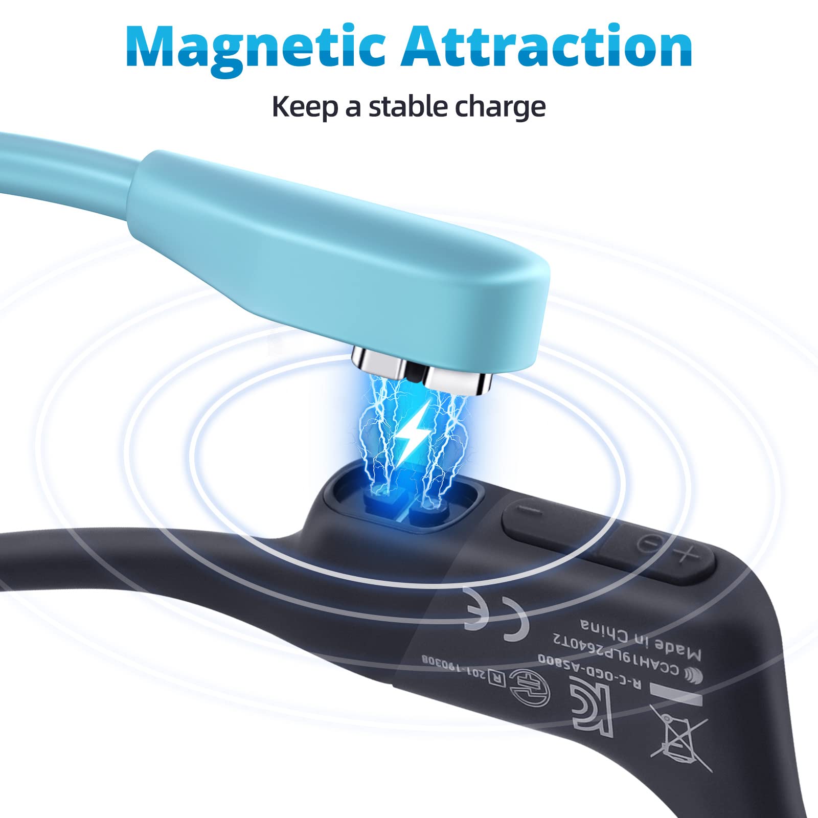 Charging Cable for Shokz OpenRun/Aeropex, OpenRun Pro, OpenRun Mini, OpenComm (Formerly AfterShokz), Compatible with Aftershokz Charging Cable, for Aftershokz Aeropex Cable Headphone Charger Magnetic
