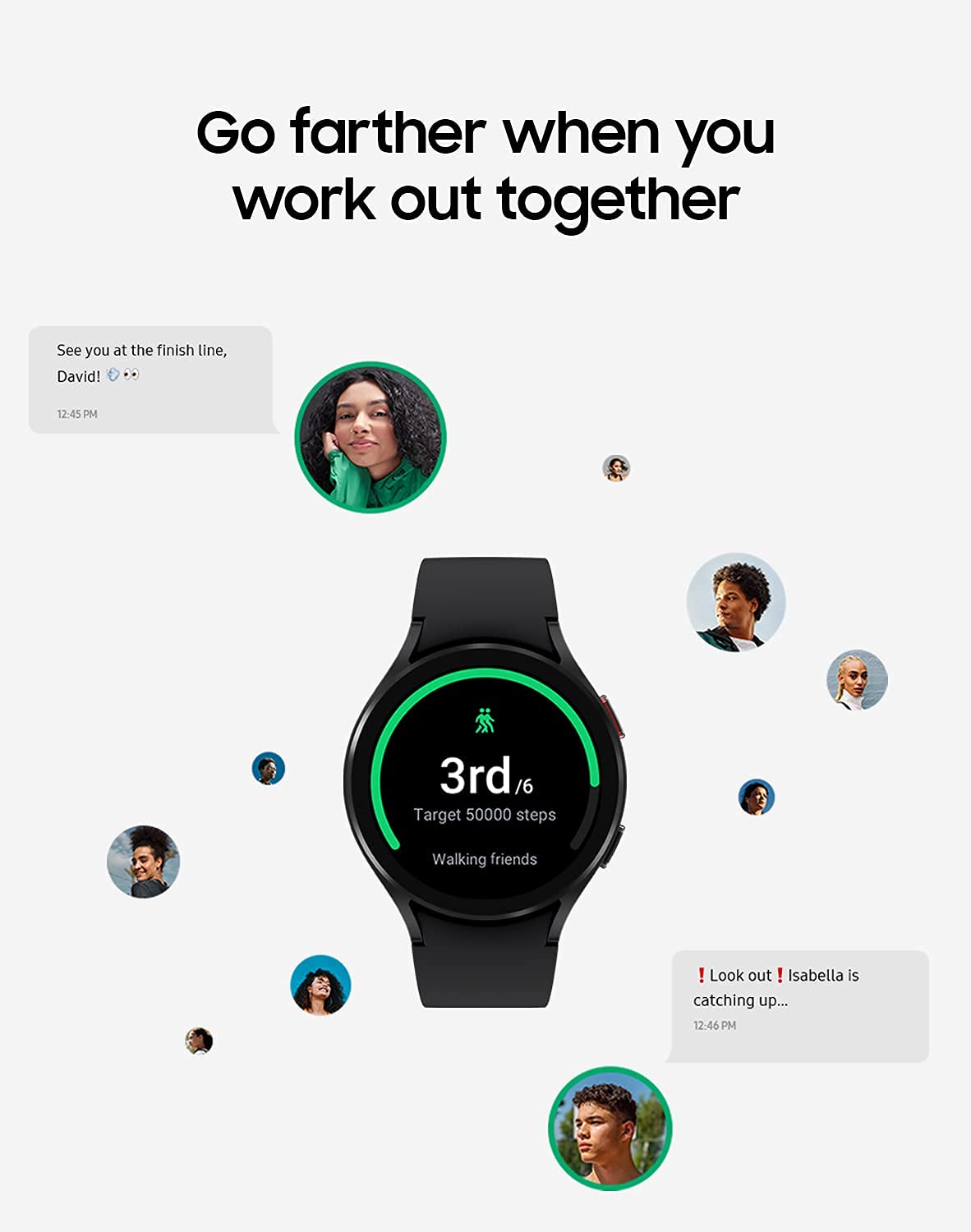 Samsung Galaxy Watch 4 44mm Smartwatch with ECG Monitor Tracker for Health Fitness Running Sleep Cycles GPS Fall Detection LTE US Version, Black (Renewed)