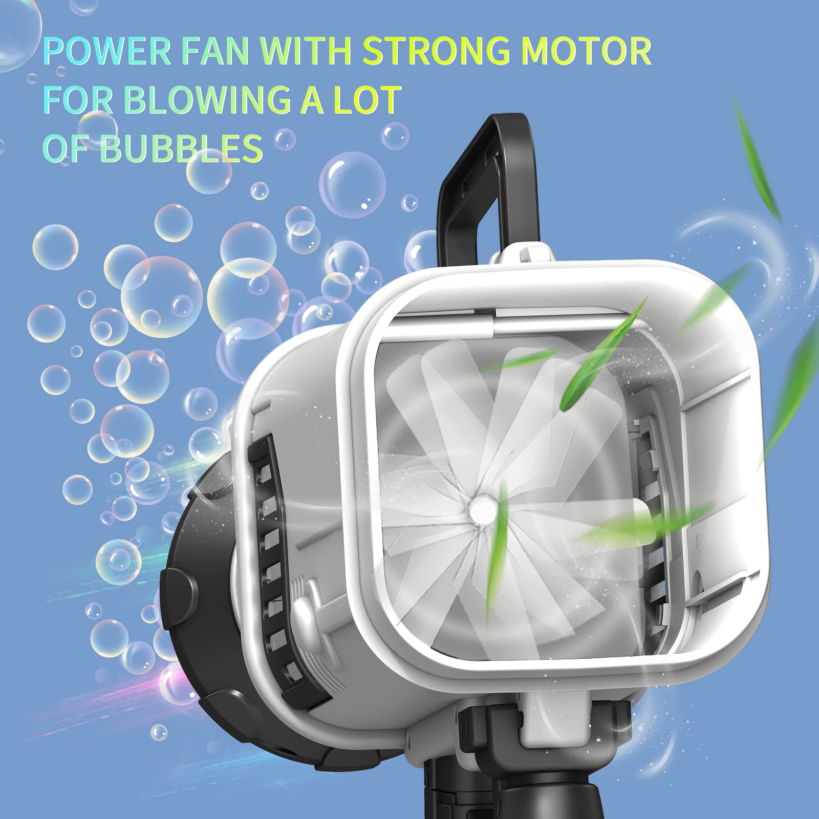 AZfiner Bubble Machine Gun - 64 Holes Bubble Machine with Lights Electric Bubble Maker with Bubble Solution Bubble Blower Summer Toys for Kids Bubble Guns for Wedding Birthday Party (OldPink)