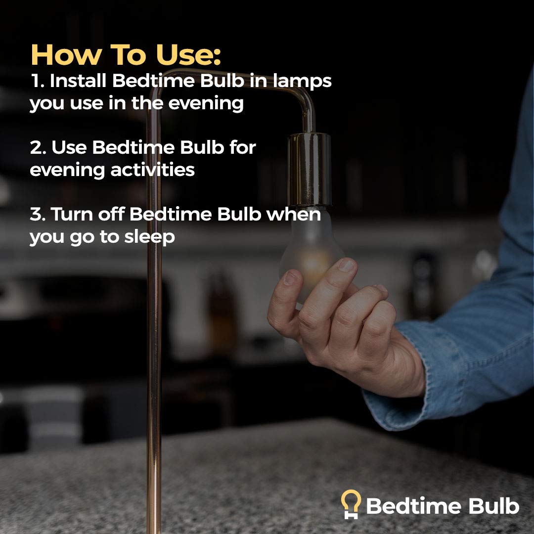 Bedtime Bulb Low-Blue Light Bulb for Healthy Sleep and Baby