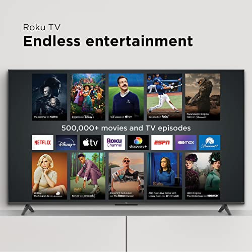 TCL 50" Class 4-Series 4K UHD HDR Smart Roku TV β 50S455 2022, Black