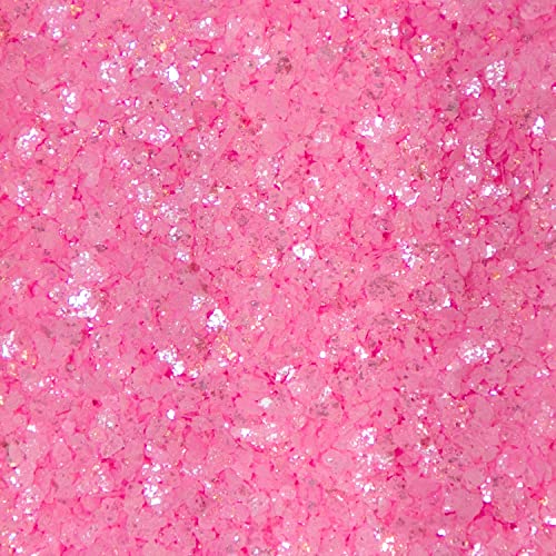 BREW GLITTER Shimmering Pink Cocktail Rimming Salt, Drink Rimmer for Beverages, Cocktails, Margaritas, Drinks, Kosher Certified, Vegan (4 oz, Shimmering Pink)