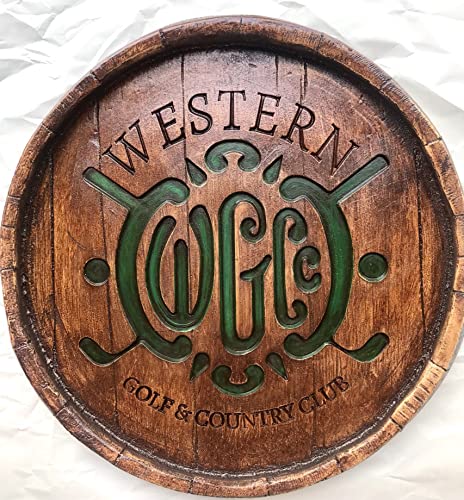 Wine Barrel Serving Tray Personalized