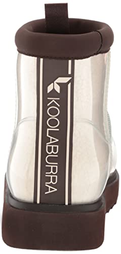 Koolaburra by UGG Women's KOOLA Clear Mini Fashion Boot, Chocolate Brown/Natural, 11