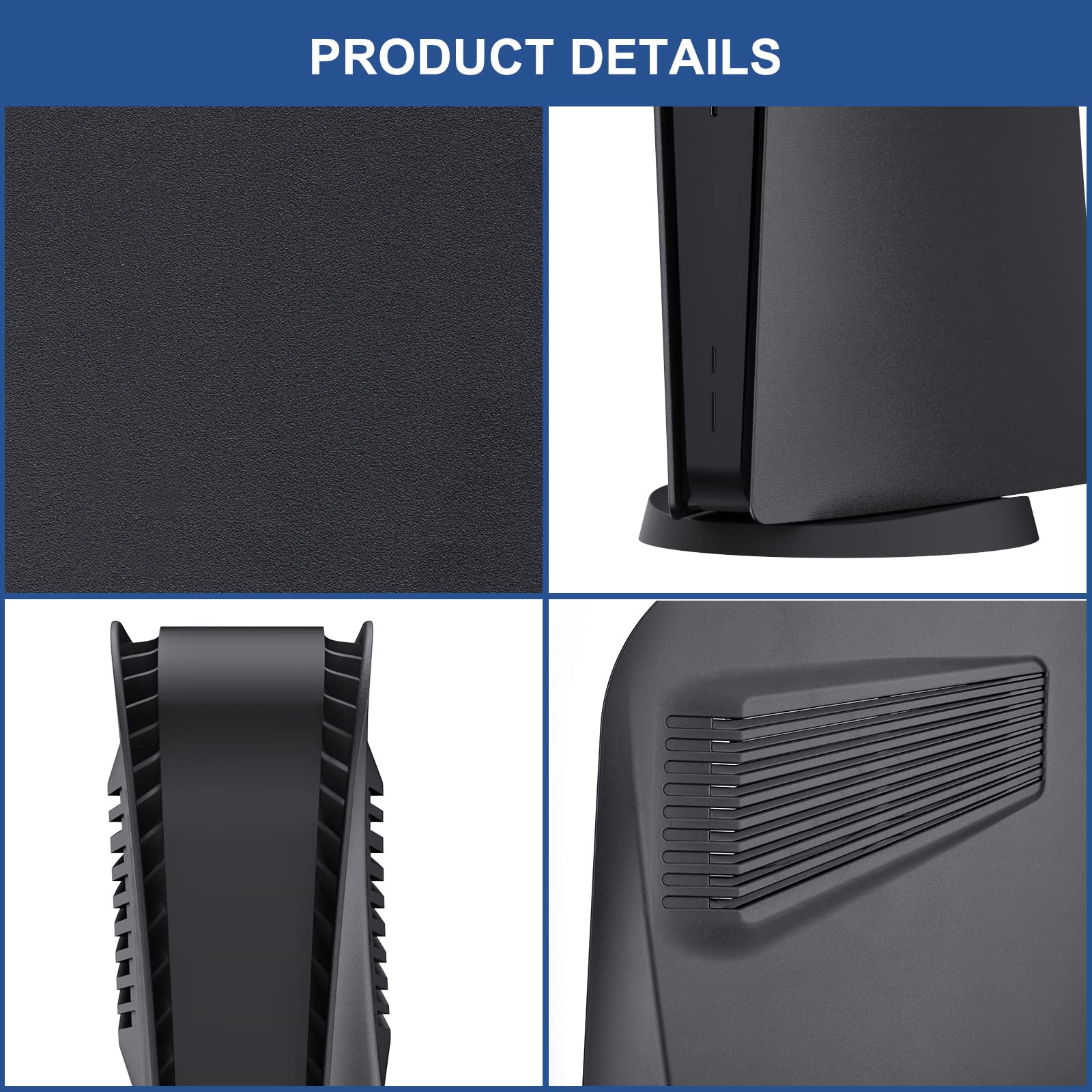Plates for Disc Edition, Faceplate with Cooling Vents, Anti-Scratch Dustproof Protective Cover Plates for P5 Disc Edition (Golden)