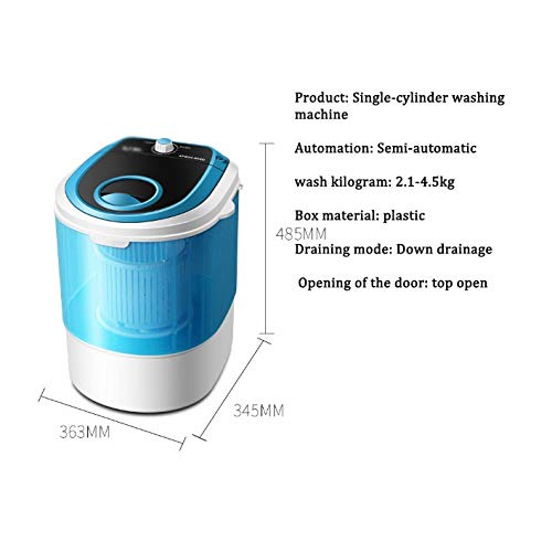 BHVXW Mini Washing Machine Automatic Women Children Clothes Cleaner Dehydrated Mini Tube Wash Single Cylinder Washing Machine (Color : D)