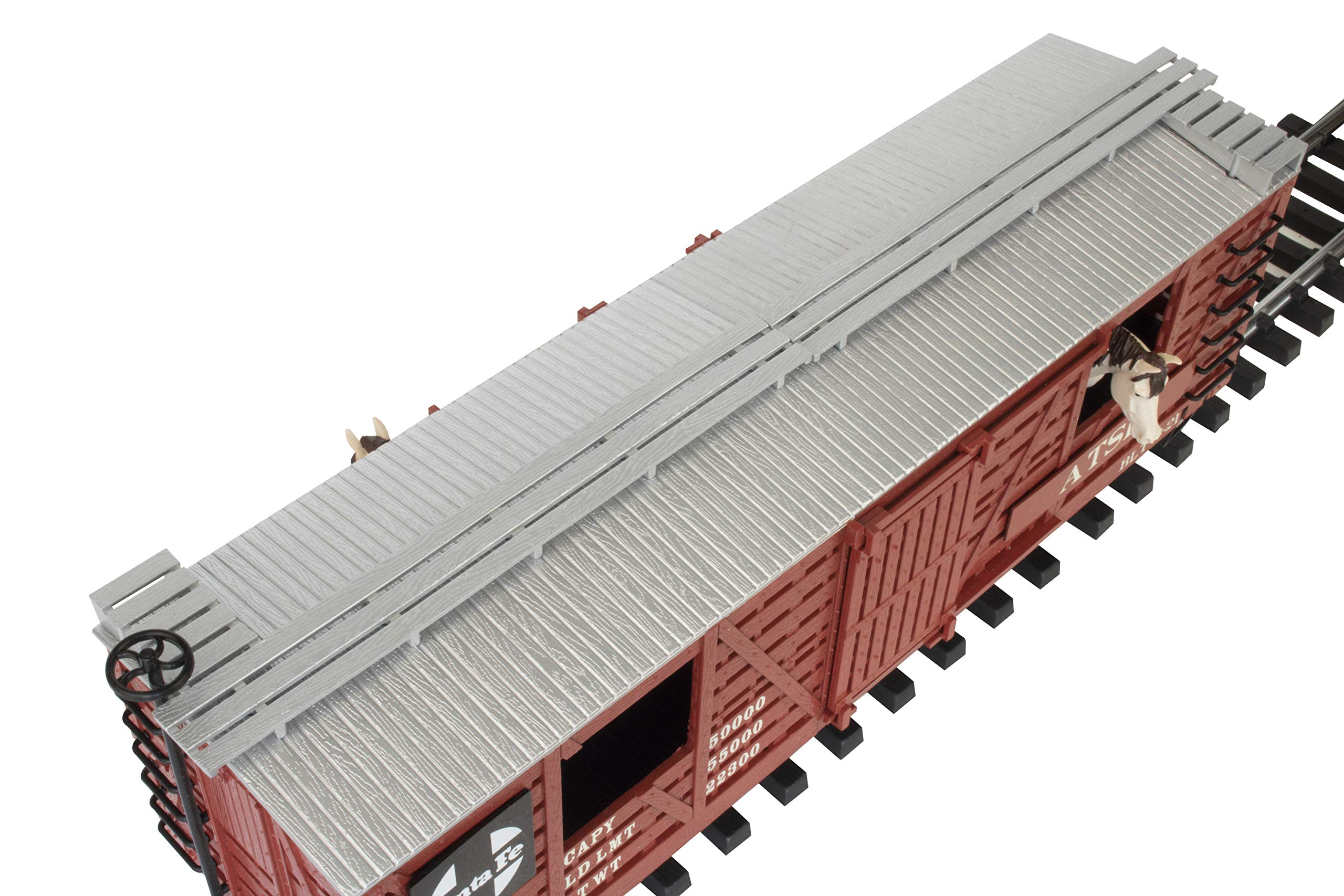 Bachmann Trains - Animated Stock CAR Santa FE w/Horses - Large G Scale