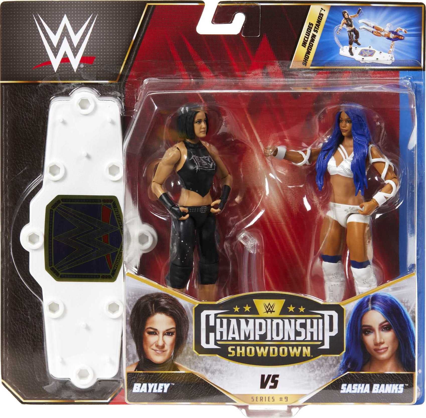 Mattel WWE Sasha Banks vs Bayley Championship Showdown 2-Pack 6-inch Action Figures Monday Night RAW Battle Pack for Ages 6 Years Old & Up