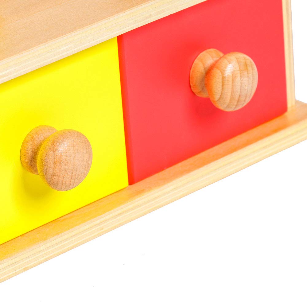 Kghios Montessori Box Bins Infant Toys Materials for Toddlers Babies 6-12 Months - 1-2 Year Old Babies 18 Months Materials Educational Tools Preschool Early Learning Wooden Toys