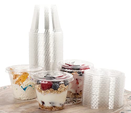 Golden Apple Cup series, 9oz Clear Plastic cups with Flat lids no hole 30sets