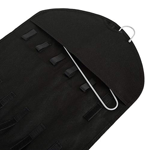Foraineam 3 Pack Hanging Jewelry Organizer 32 Pockets 18 Hook and Loops Necklace Holder Earrings Bracelet Ring Display Storage Bag