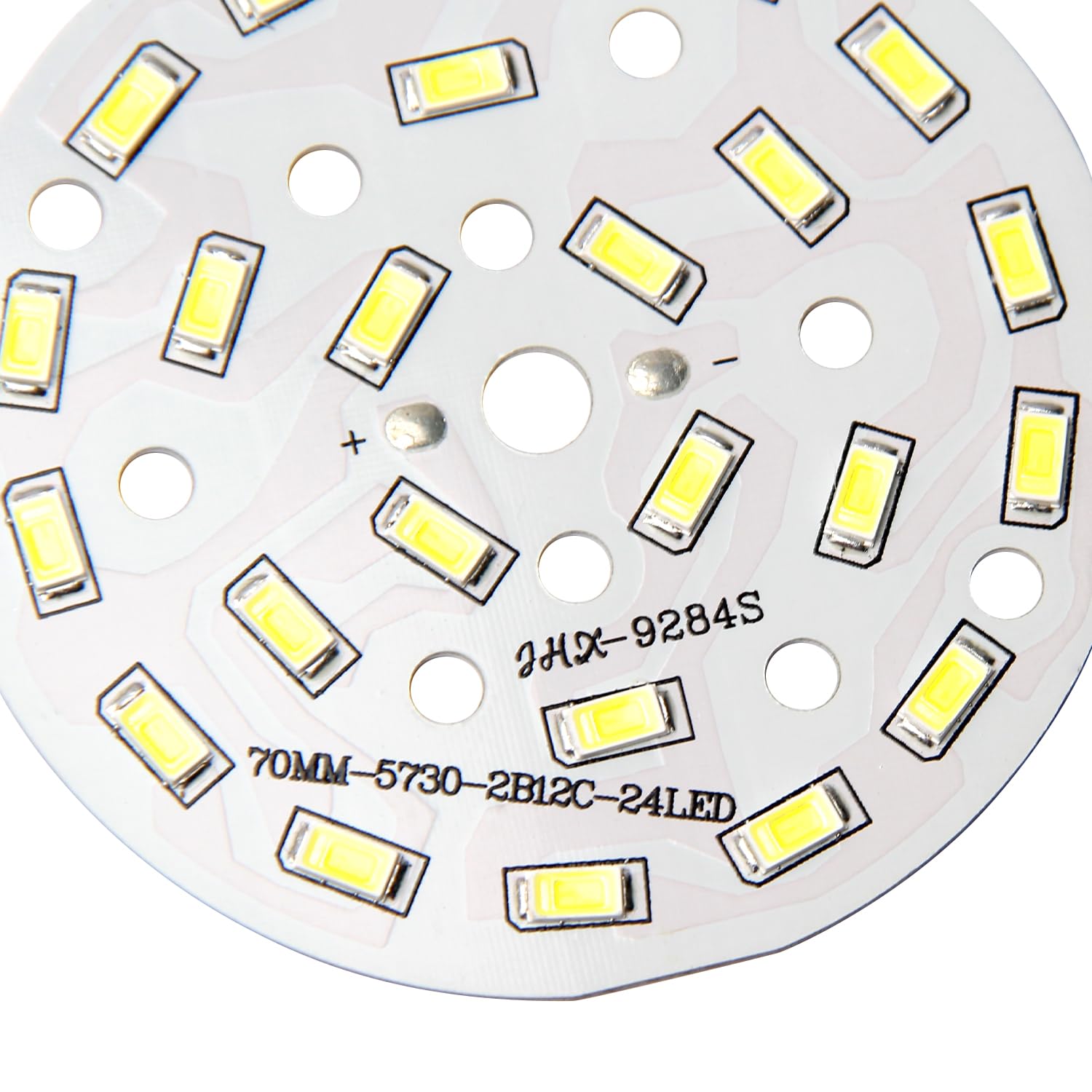 Bettomshin LED Chip Bulb, 300mA 12W Super Bright High Power 36-42V 6500K 5730 Aluminum LED Bulb 70mm Dia for Floodlight Lamp