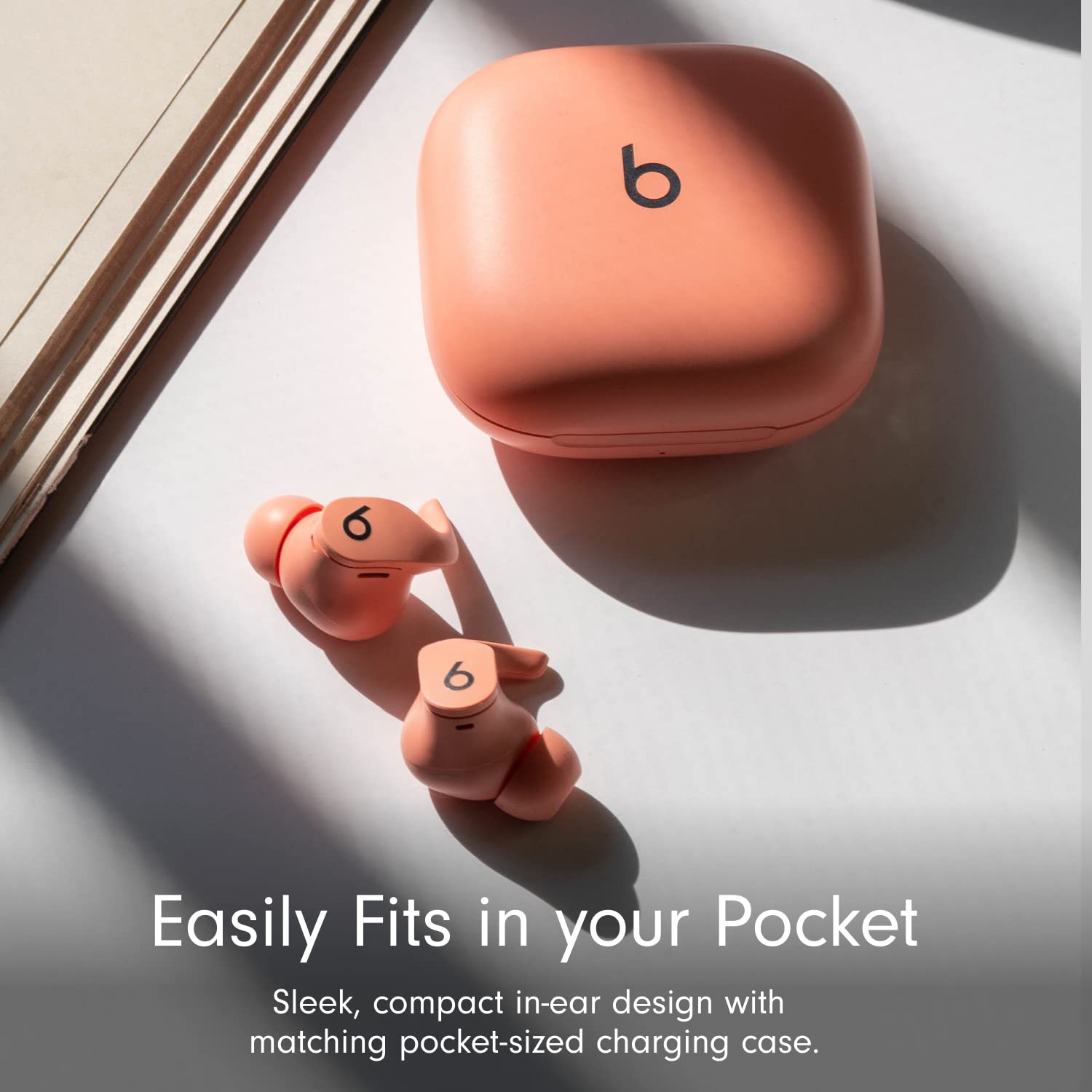 Beats Fit Pro True Wireless Noise Cancelling Earbuds - Coral Pink (Renewed)