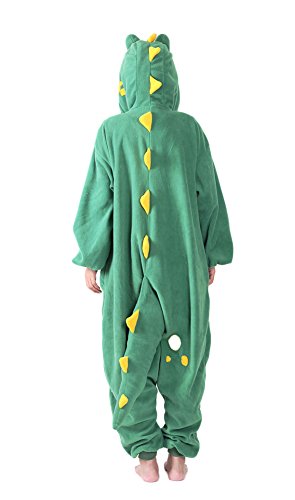luyao188 Women's Green Crocodile Onesie Adult Pajamas Cosplay Costume Dinosaur