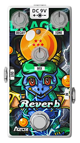AZOR Reverb Guitar Pedal Dragon Pure Reverb Guitar Effect Pedal for Electric Guitar AP509