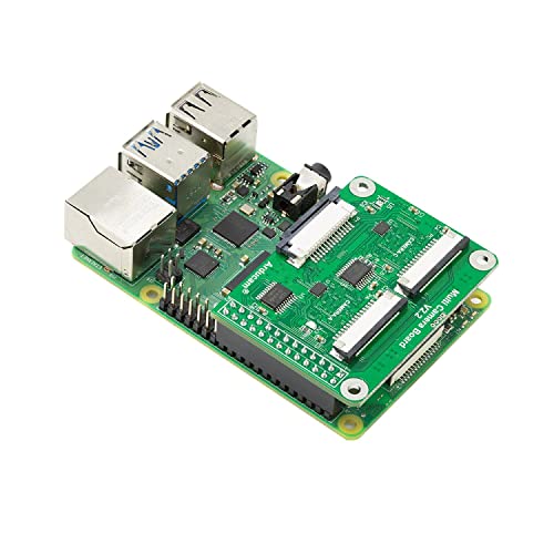 CBHIOARPD Arducam Multi Camera Adapter Module V2.2 for Raspberry Pi 4 B, 3B+, Pi 3, Pi 2, Model A/B/B+, Work with 5MP OV5647 / 8MP IMX219