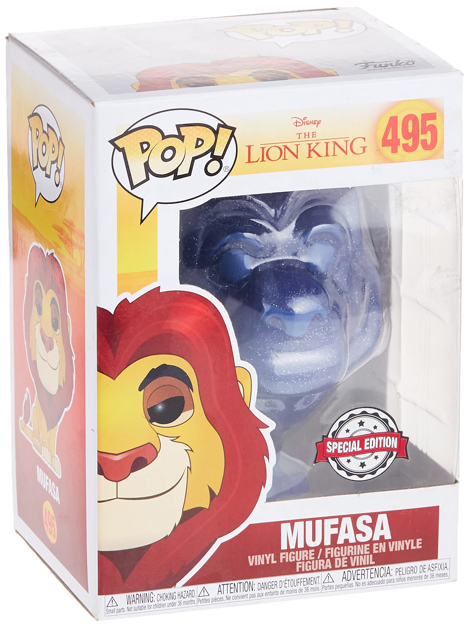 Funko Pop! the Lion King Spirit Mufasa Exclusive Figure 495