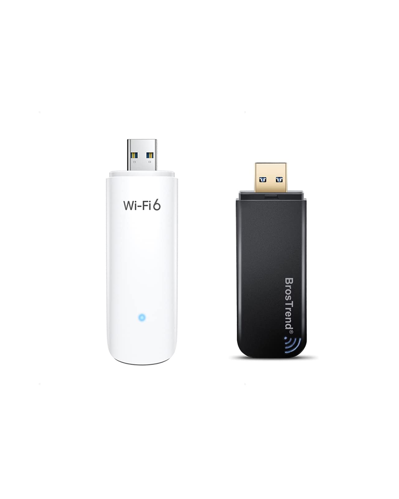 BrosTrend WiFi 6 AX1800 USB WiFi Adapter Dual Band WiFi Dongle Supports Windows 11/10 ONLY and 1200Mbps USB WiFi Network Adapter for Laptop, Desktop PC of Windows 11/10/8/7