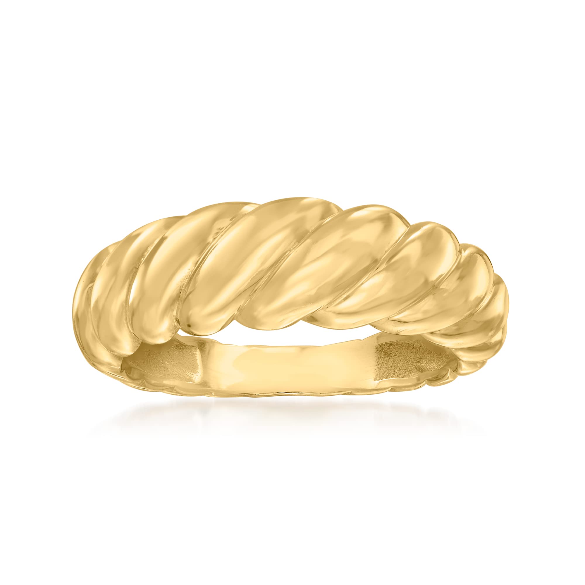 Canaria 10kt Yellow Gold Shrimp Ring. Size 7