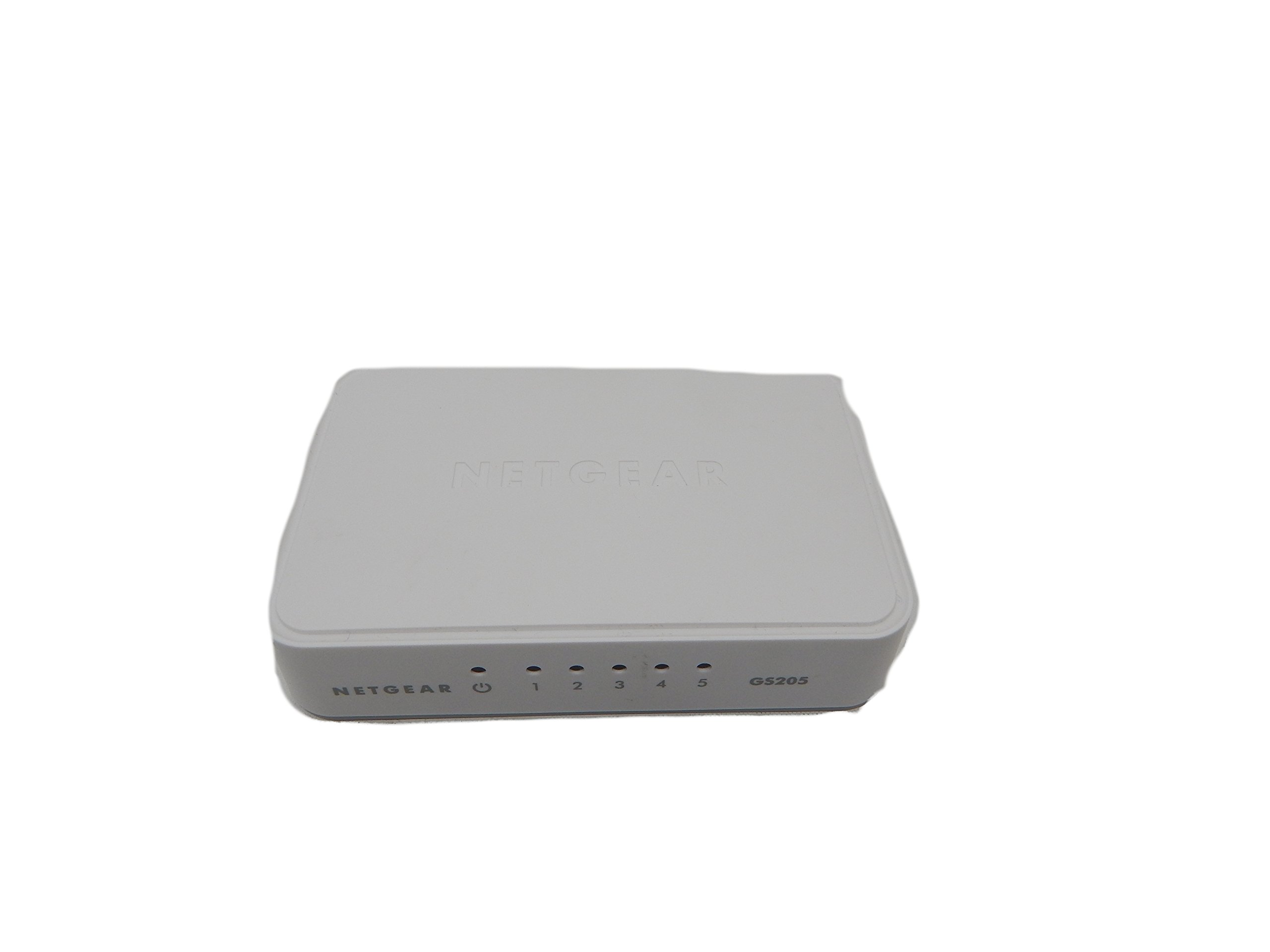 Netgear GS205-100PAS NETGEAR 5-Port Gigabit Ethernet Unmanaged Switch, Desktop, 10/100/1000Mbps (GS205)
