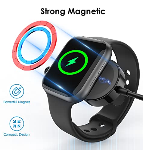JUD ๐ฎ๐ฌ๐ฎ๐ฏ ๐๐ฉ๐ ๐ซ๐๐๐๐ for Apple Watch Charger Black 6.6ft/2M Fast iWatch Charger Wireless Charging Cable Compatible with Apple Watch Series 8/7/6/5/4/3/2/1/SE