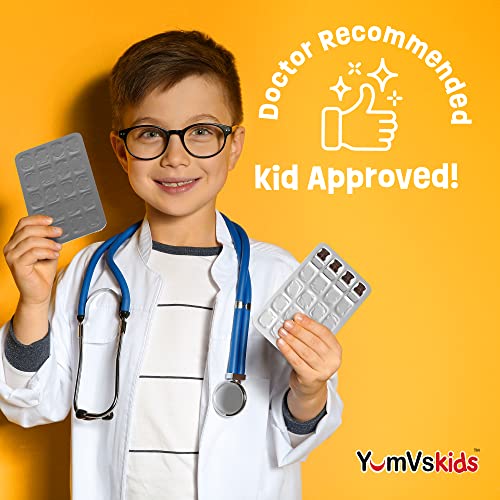 Yum-Vs - Kids Multivitamin Chewable Chocolate Bears - Multivitamin for Kids Supplement - 16 Vitamins & Minerals - Kids Vitamins Including D, Zinc, C, B Complex & More, Multi Vitamins for Kids 60 Count