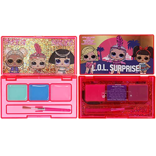 L.O.L. Surprise! Townley Girl Makeup Filled Backpack Set with 12 Pieces, Including Lip Gloss, Nail Polish, Nail Stones and Keychain, Ages 5+ for Parties, Sleepovers and Makeovers