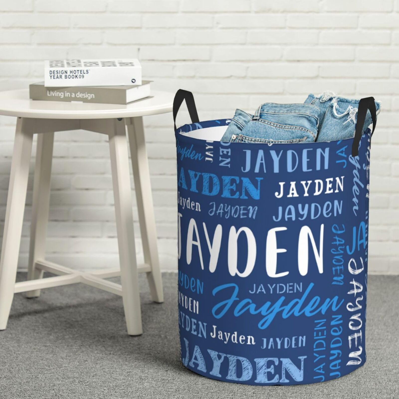Custom Laundry Hamper with Name Personalized Laundry Baskets Dirty Clothes Hamper Bag Customized Collapsible Storage Organizer for Clothes Toys in the Dorm and Family (Style 01)