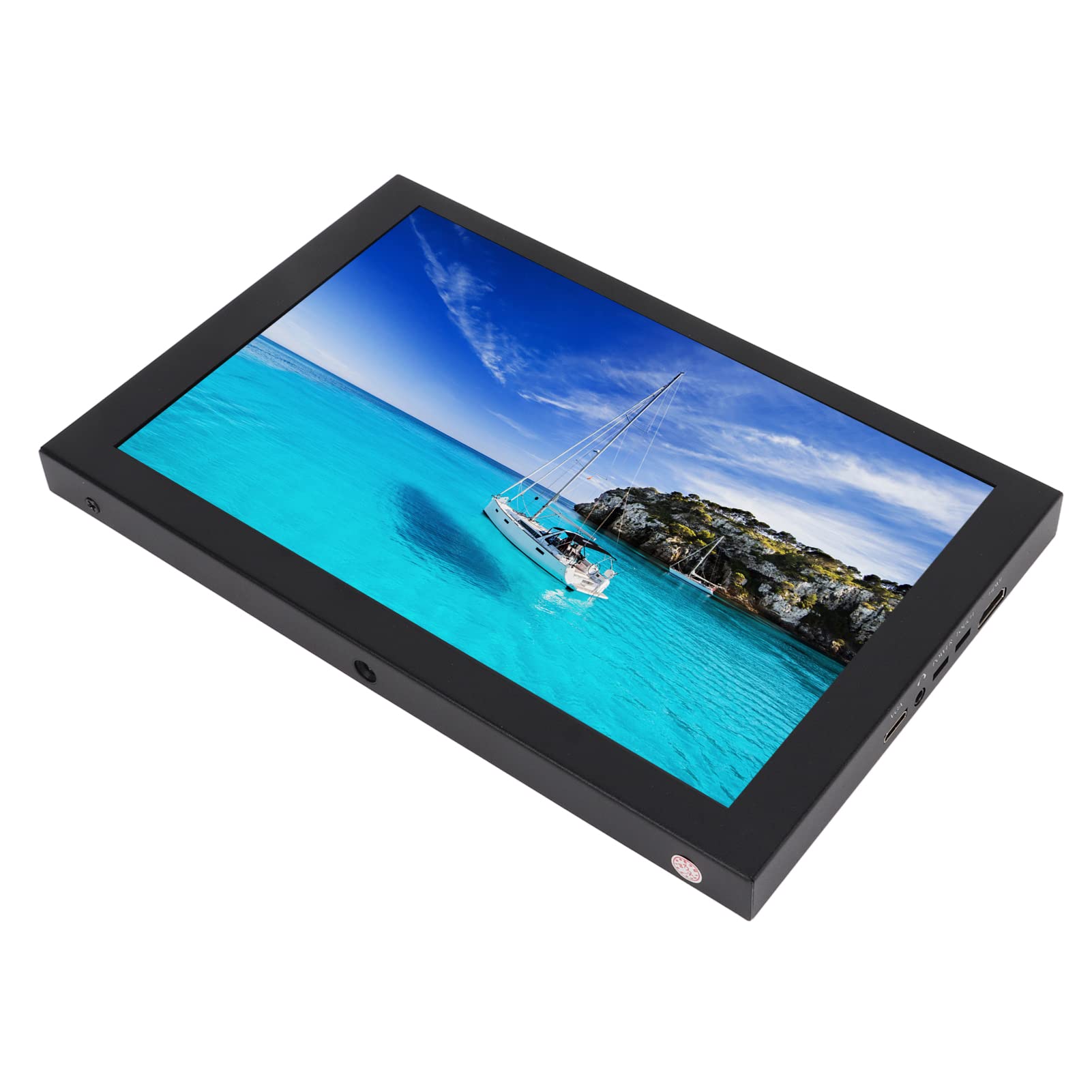CCYLEZ 10.1in Capacitive Display, 1280x800 HD Portable Touch Screen Monitor with M4, Menu Function, Built in Speaker, Support HD Multimedia VGA Interface for Home Car Bedroom