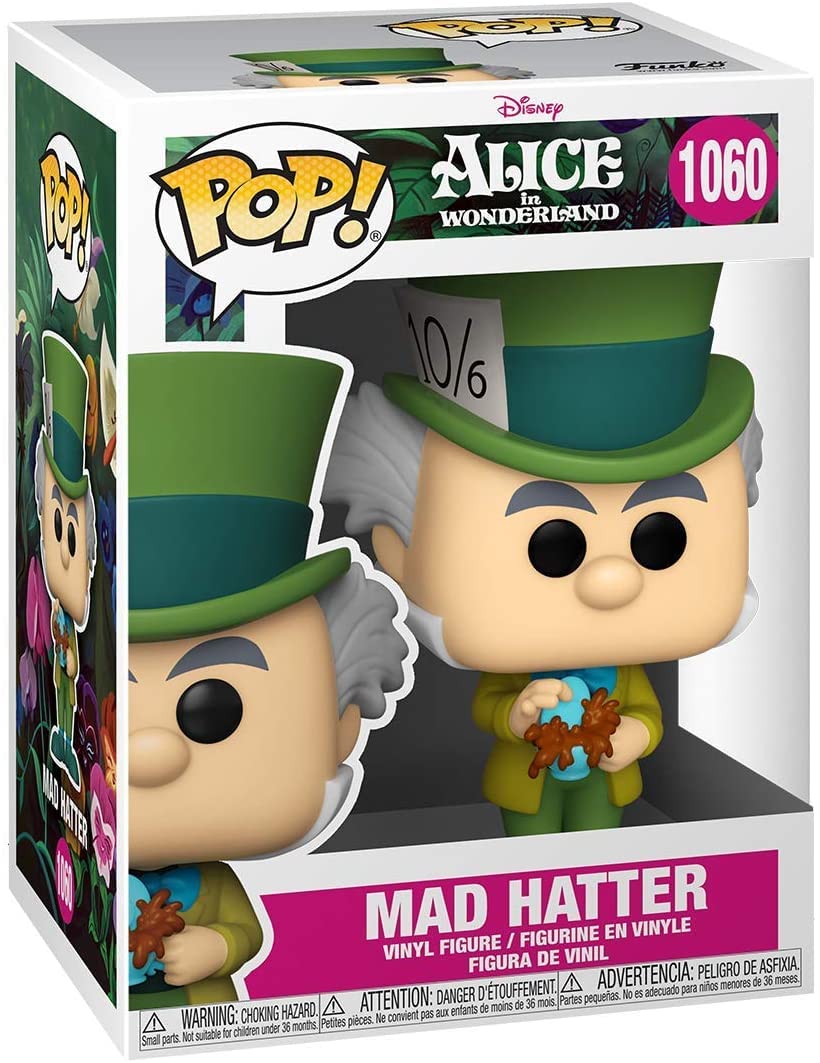 POP Disney: Alice in Wonderland 70th - Mad Hatter Funko Pop! Vinyl Figure (Bundled with Compatible Pop Box Protector Case) Multicolor 3.75 inches