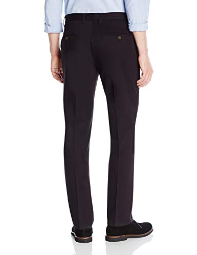 Goodthreads Men's Straight-Fit Wrinkle-Free Comfort Stretch Dress Chino Pant, Black, 34W x 30L