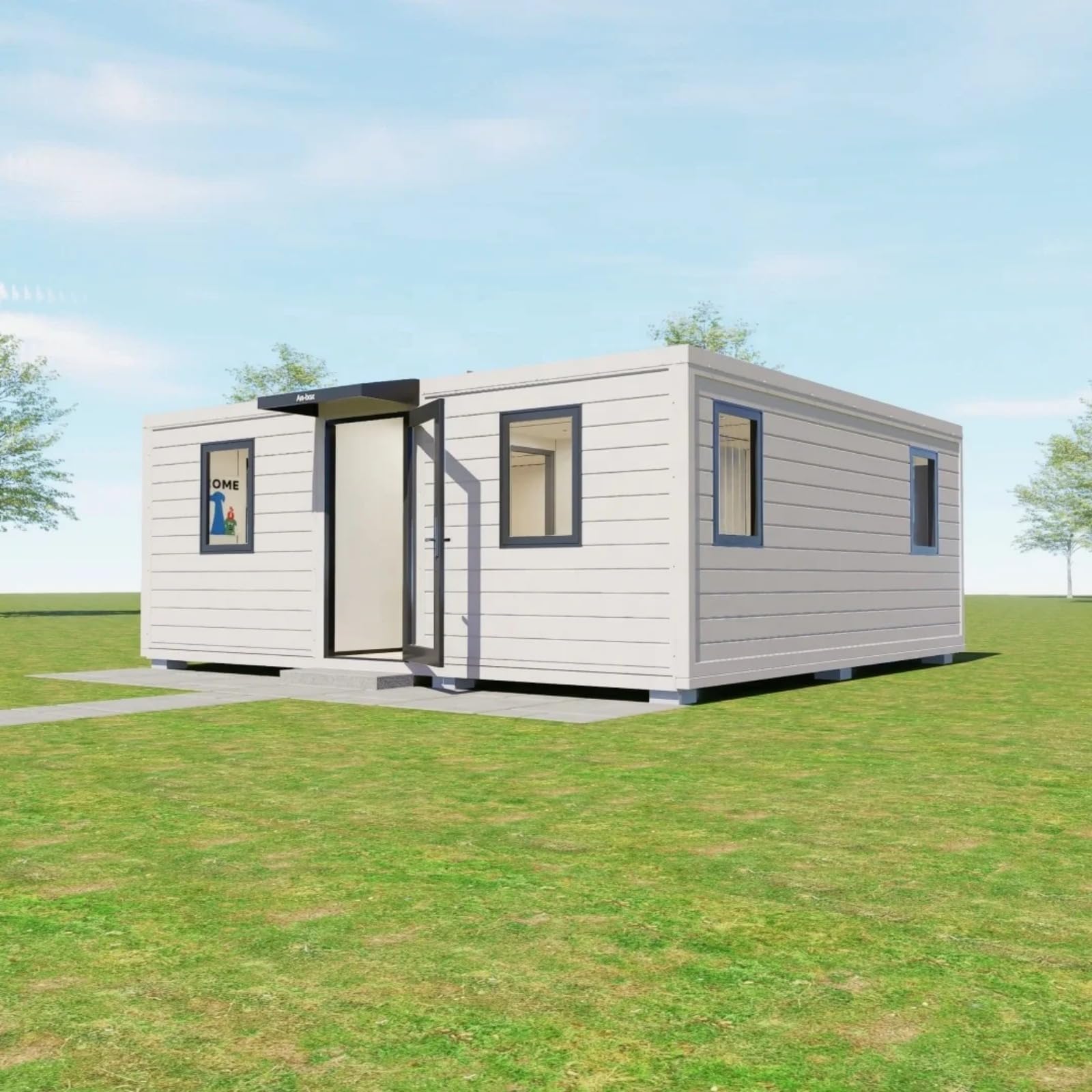China Factory Luxury 2 Bedroom 20Ft Prefab Extendable House Granny Flat