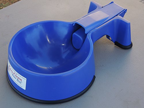 The Easy-Clean Auto-Fill Water Bowl with (5-Foot) Long Stainless Steel Hose, 32 ounces,Blue