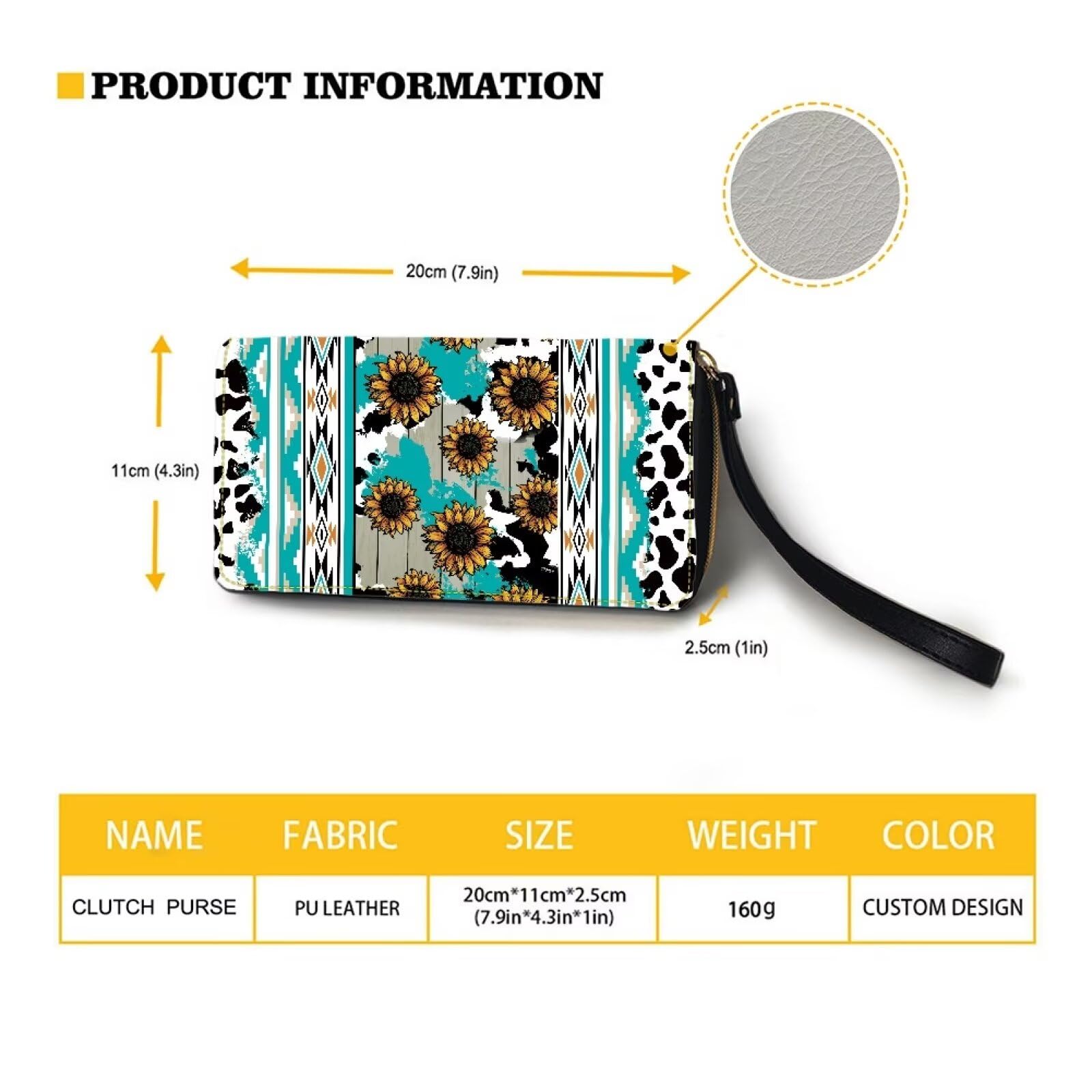 SCRAWLGOD Cartoon Mushroom Gift for Women's Wristlet Wallet RFID Blocking Purse Leather Card Holder Clutch Wristlet