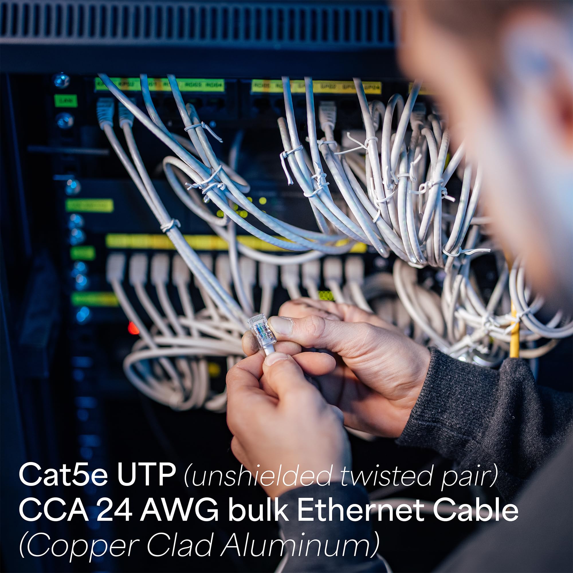 VIVO Gray 250ft Bulk Cat5e, CCA Ethernet Cable, 24 AWG, UTP Pull Box, Cat-5e Wire, Indoor, Network Installations CABLE-V013
