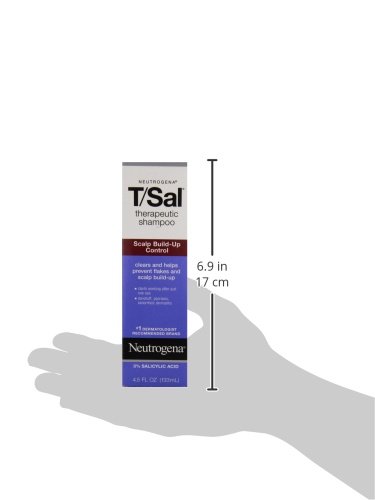 Neutrogena T/SAL Therapeutic Shampoo for Scalp Build-Up Control with Salicylic Acid, Scalp Treatment for Dandruff, Scalp Psoriasis & Seborrheic Dermatitis Relief, 4.5 fl. oz